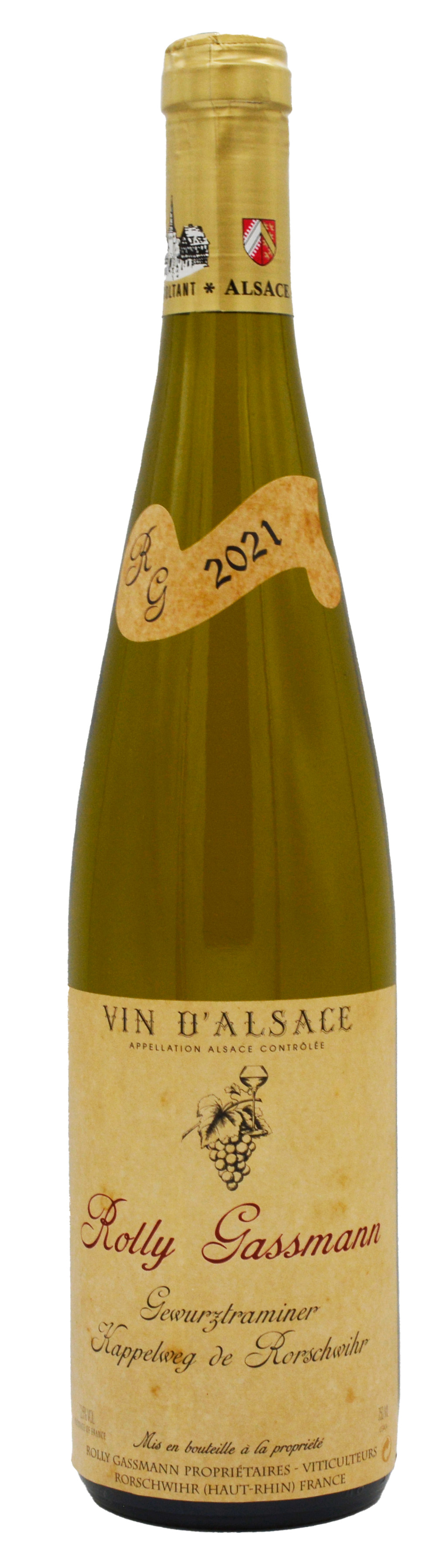 Domaine Rolly Gassmann, Kappelweg de Rorschwihr Gewurztraminer ...